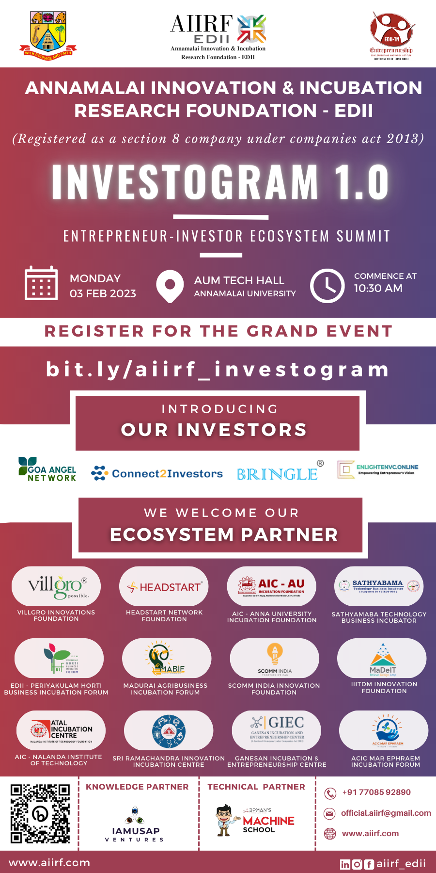 Events – Annamalai Innovation and Incubation Research Foundation
